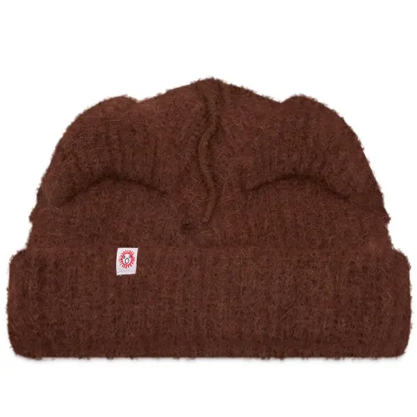 CHARLES JEFFREY Alpaca Chunky Ears Beanie - Brown