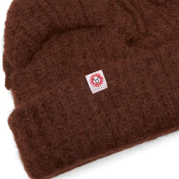 CHARLES JEFFREY Alpaca Chunky Ears Beanie - Brown