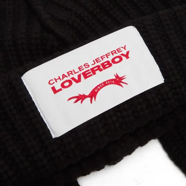 CHARLES JEFFREY Chunky Rabbit Beanie - Black