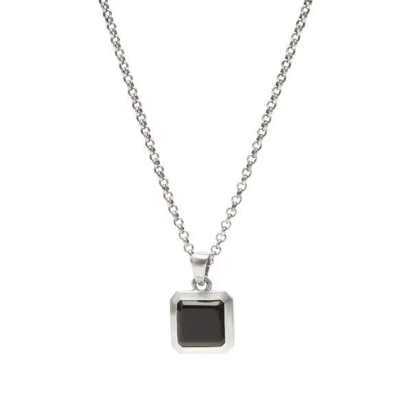 SERGE DENIMES Onyx Armour Pendant Necklace