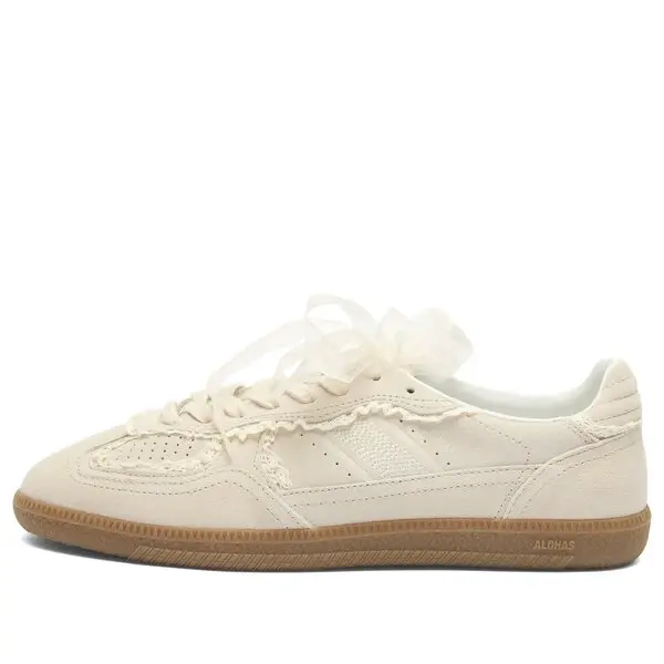 ALOHAS Leather Sneakers With Crochet Details