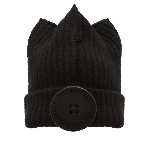 CHARLES JEFFREY Logo Box Beanie - Black
