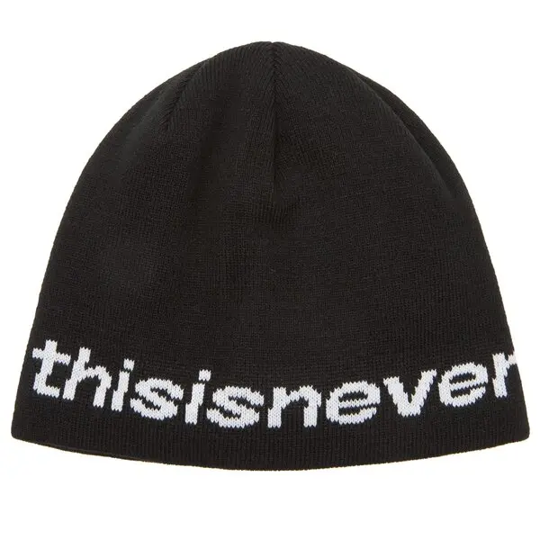 THISISNEVERTHAT Sp Logo No Cuff Beanie - Black