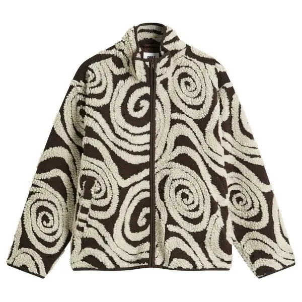 Obey Swirls Jacquard Zip Jacket