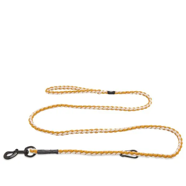 HAY Braided Dog Leash - Off-white/ochre