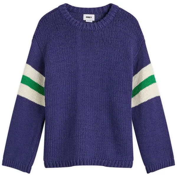 Obey Zone Stripe Crewneck Sweater