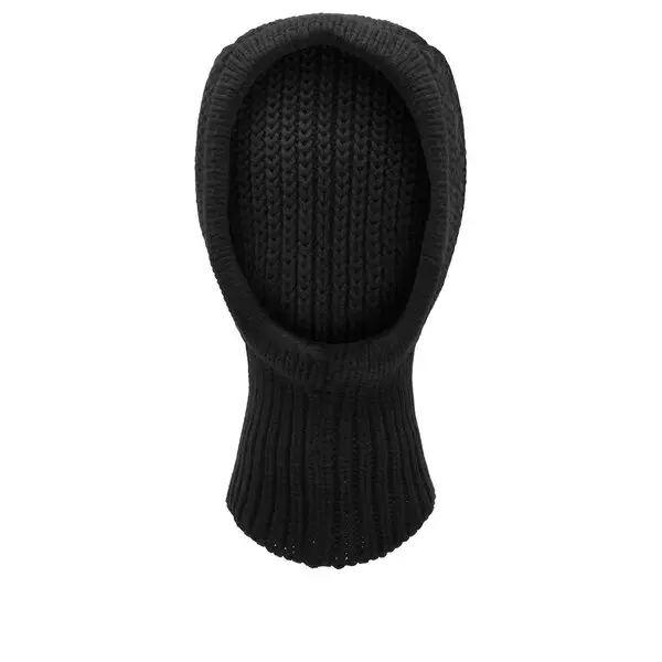 You Must Create Cotton Knit Balaclava - Black