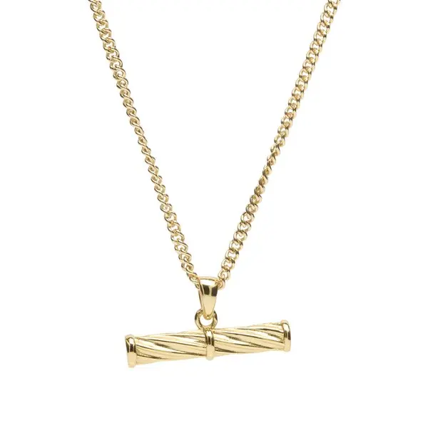 SERGE DENIMES Helix T-bar Necklace