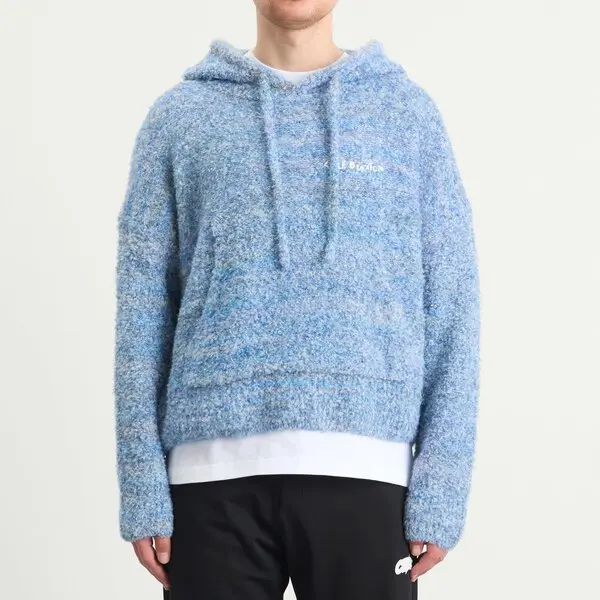 COLE BUXTON Boucle Hoodie - Blue