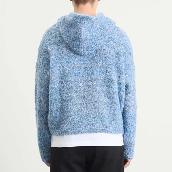 COLE BUXTON Boucle Hoodie - Blue