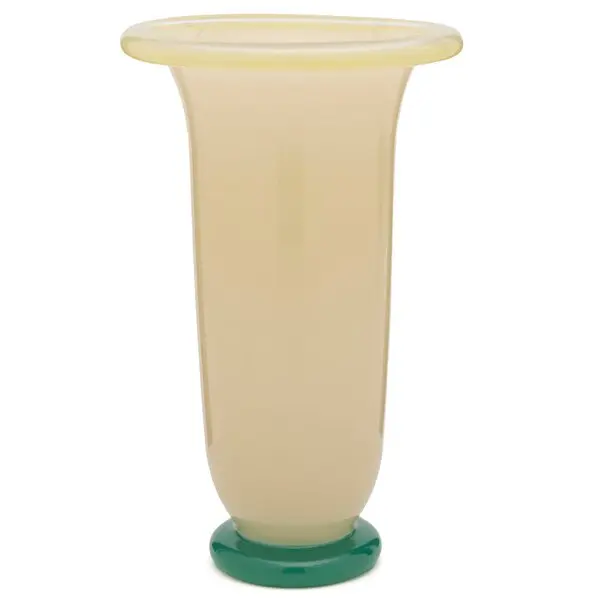 HAY Empire Vase Large - Sand/lemon/green