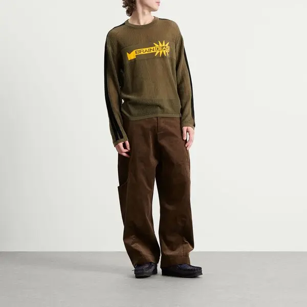 BRAIN DEAD Long Sleeve Mesh Jumper
