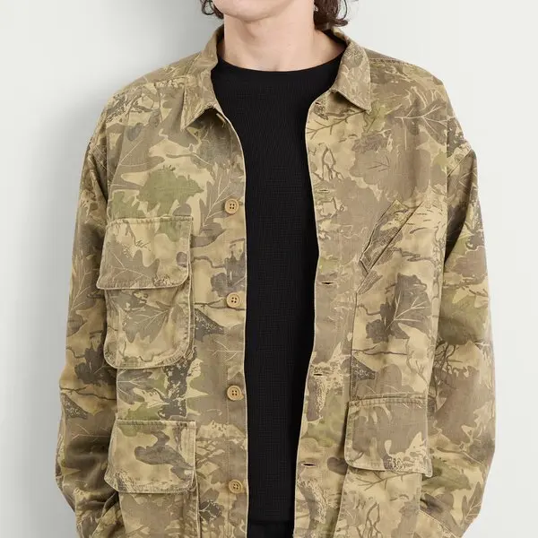 BRAIN DEAD Twill Military Shirt Jacket