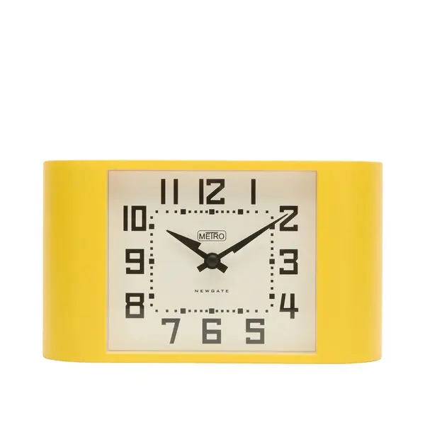 NEWGATE CLOCKS Mini Metro Mantle Clock - Yellow