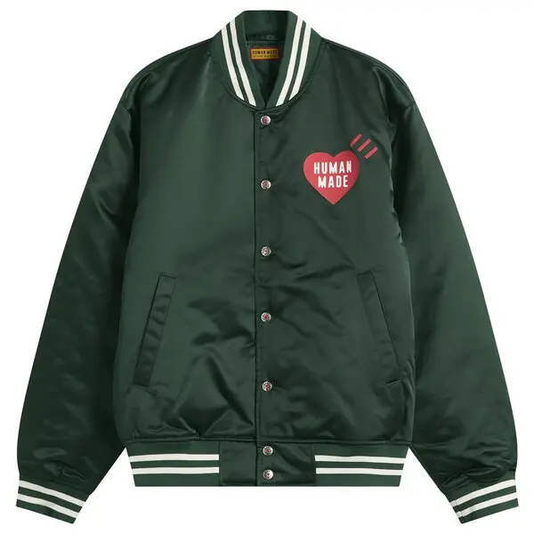 HUMAN MADE Nylon Stadium Jacket - Green