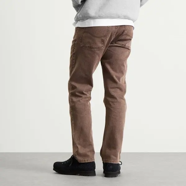 DIME Straight Denim Pants - Brown Washed