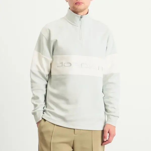 JORDAN Golf Half Zip Top - Light Silver/sail