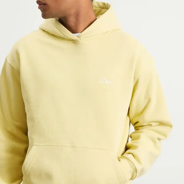 DIME Cursive Logo Hoodie - Cloud Cream