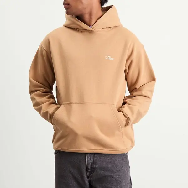 DIME Cursive Logo Hoodie - Hazelnut
