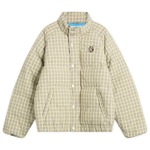 BILLIONAIRE BOYS CLUB Script Nylon Check Puffer Jacket