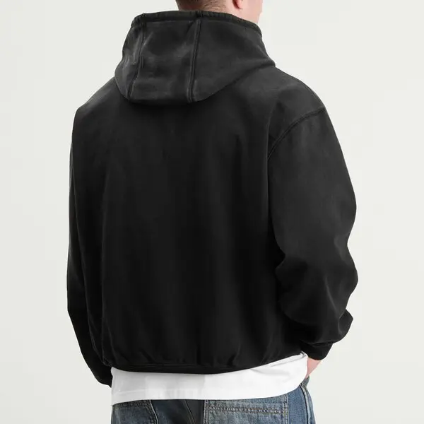 BILLIONAIRE BOYS CLUB Arch Logo Oversized Hoodie - Washed Black