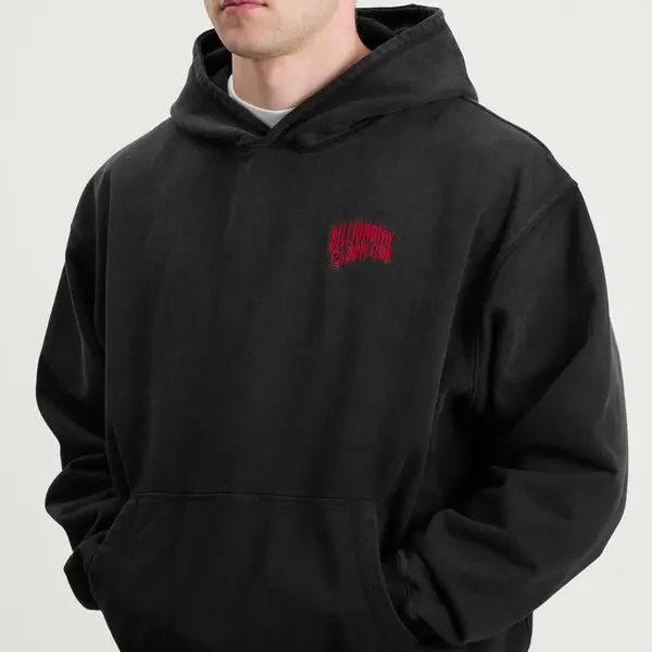BILLIONAIRE BOYS CLUB Arch Logo Oversized Hoodie - Washed Black