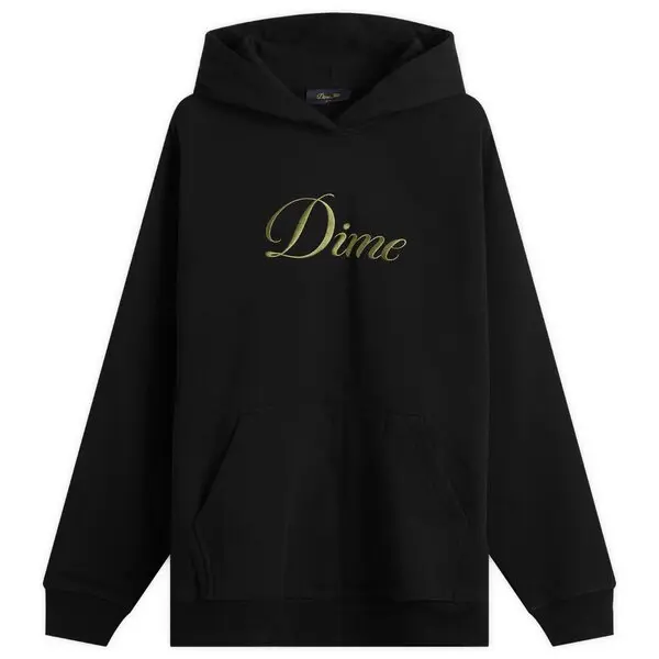 DIME Cursive Hoodie - Black