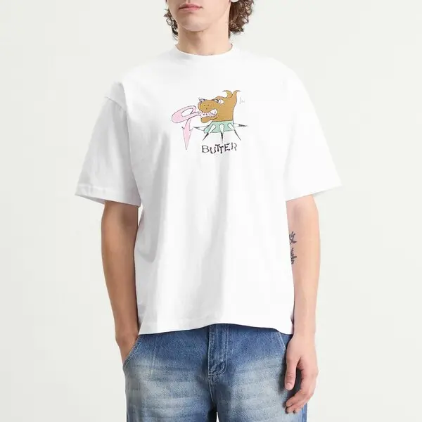 BUTTER GOODS Canine T-shirt - White
