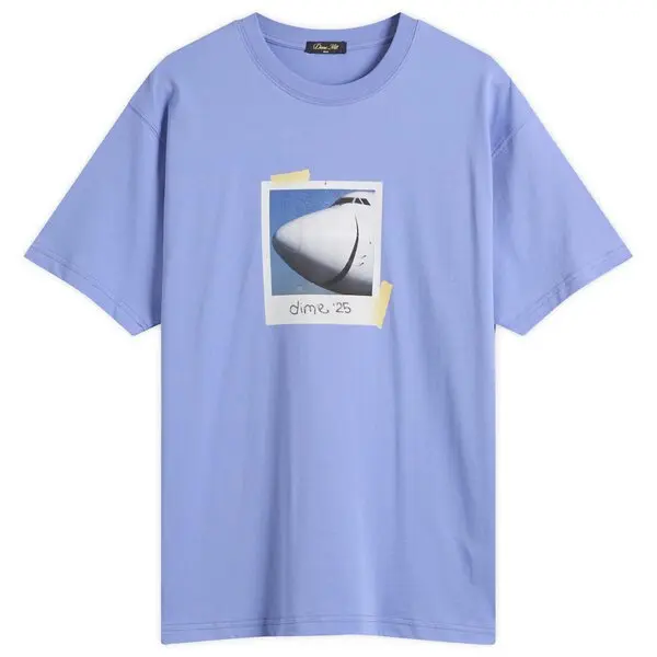 DIME Plane T-shirt - Light Indigo