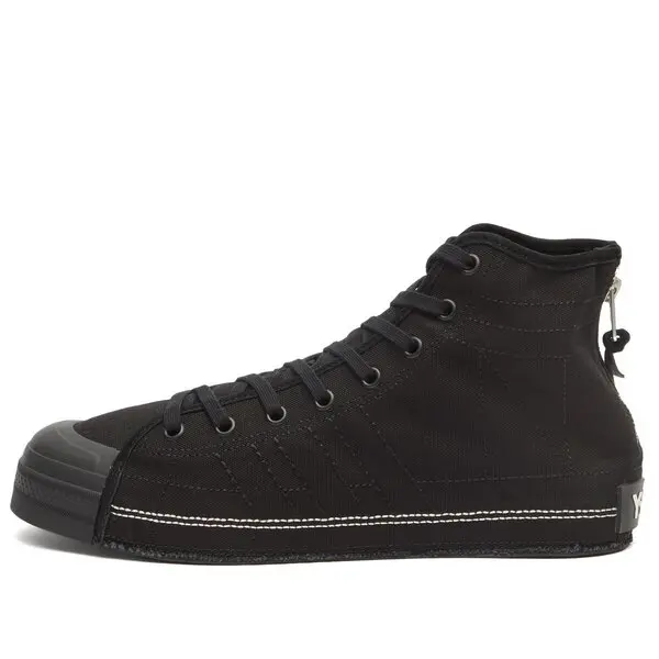 Y3 X Nbhd Nizza Hi Sneakers - Black/black/white
