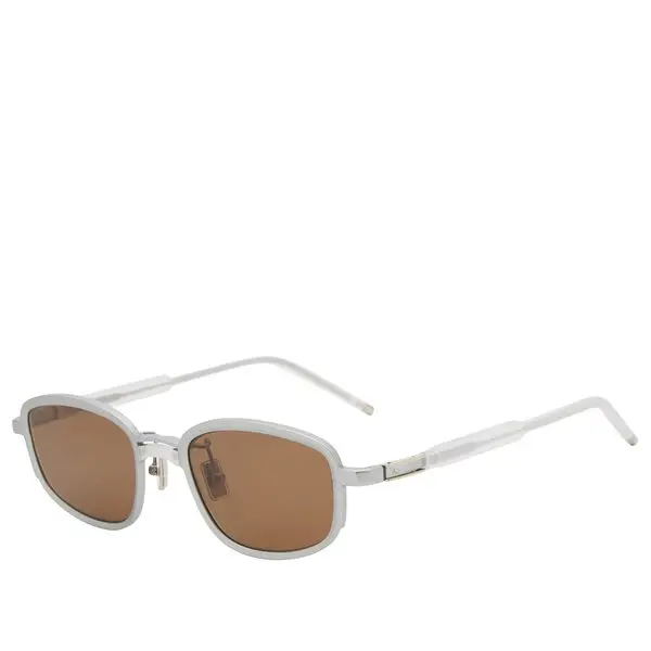 A. SOCIETY Bergan Sunglasses - Silver/brown