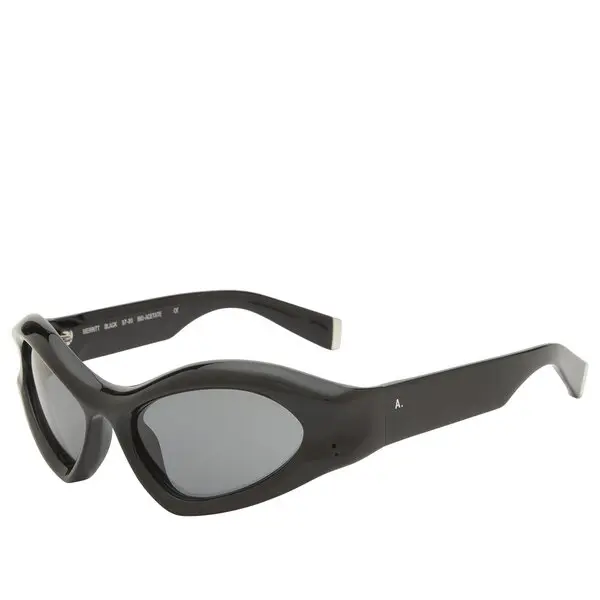 A. SOCIETY Merritt Rectangle Sunglasses - Black/dark Grey