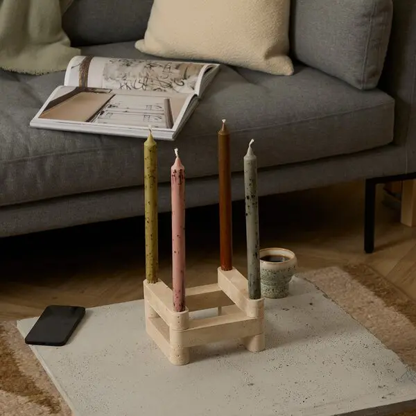 FERM LIVING Newel Modular Candle Holder Set Of 6