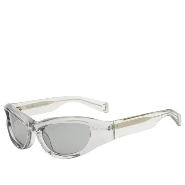 A. SOCIETY Paris Square Frame Sunglasses - Grey/clear