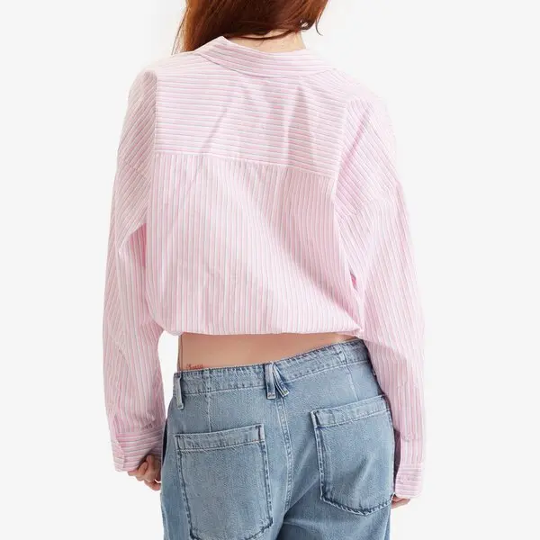Good American Poplin Bubble Shirt