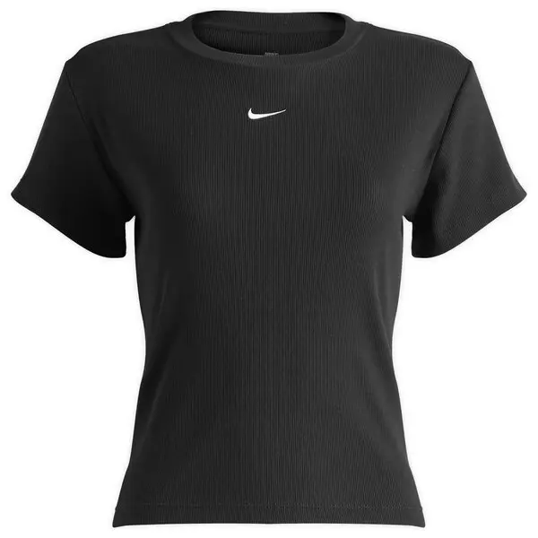 Nike Tight Ribbed T-shirt - Black