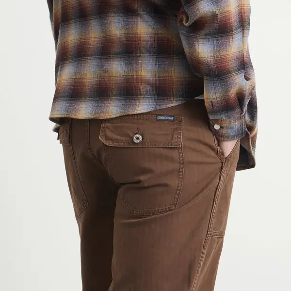 DUBBLEWARE Herringbone Fatigue Trousers - Brown