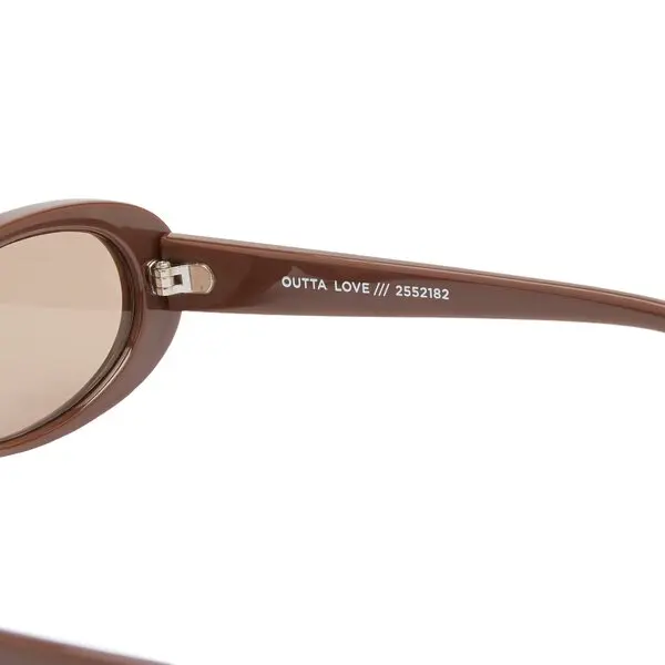 Le Specs Outta Love Oval Sunglasses - Cocoa/mocha
