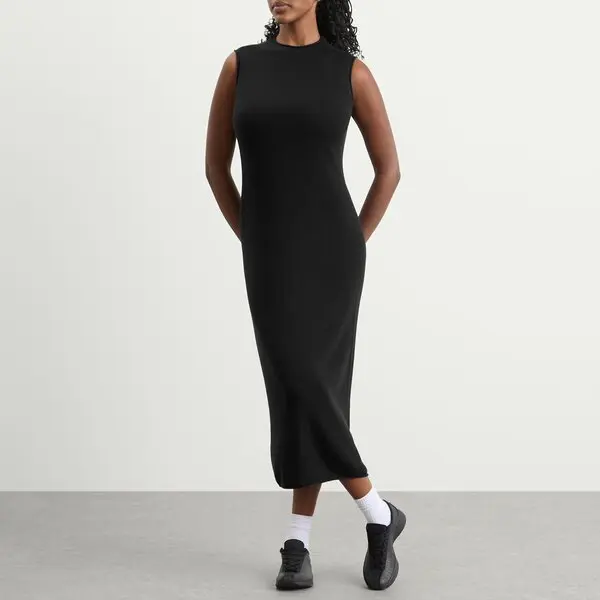 Nike Wool Classics Knit Midi Dress - Black