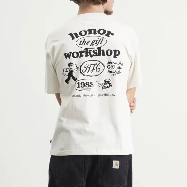 HONOR THE GIFT Honor Workshop T-shirt - Bone