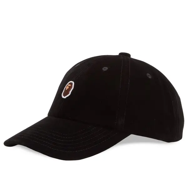 A BATHING APE One Point Panel Cap - Black