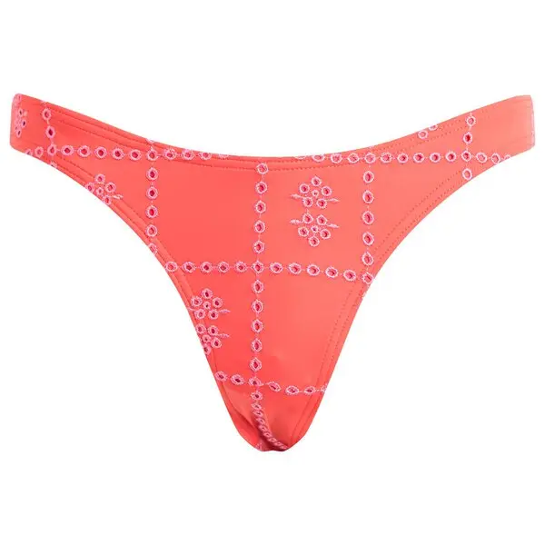 DAMSON MADDER High Leg Bikini Bottoms - Red
