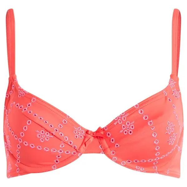 DAMSON MADDER Uma Underwire Bikini Top - Red