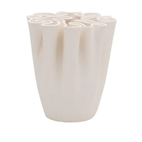 FERM LIVING Dedali Vase H18 - Off-white
