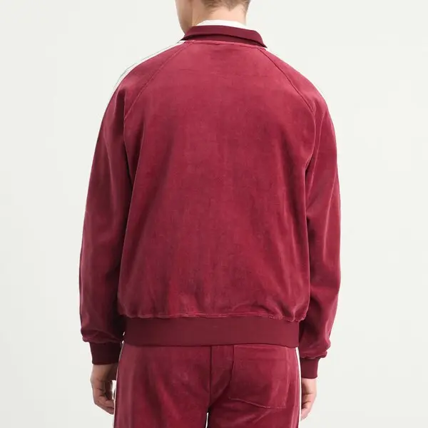 Drole De Monsieur Velvet Zip Track Jacket