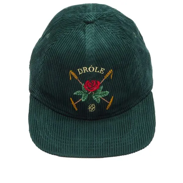 Drole De Monsieur Velour Cap - Dark Green