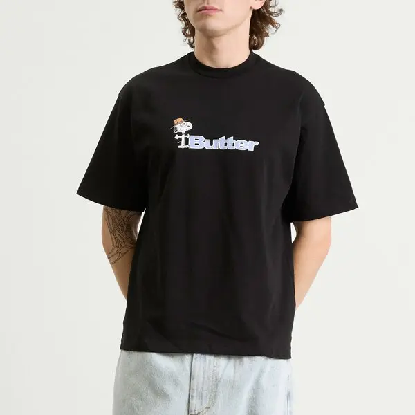 BUTTER GOODS X Peanuts Spike Logo T-shirt