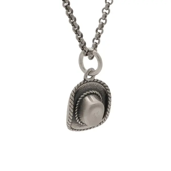 SERGE DENIMES Stetson Cowboy Hat Pendant Necklace