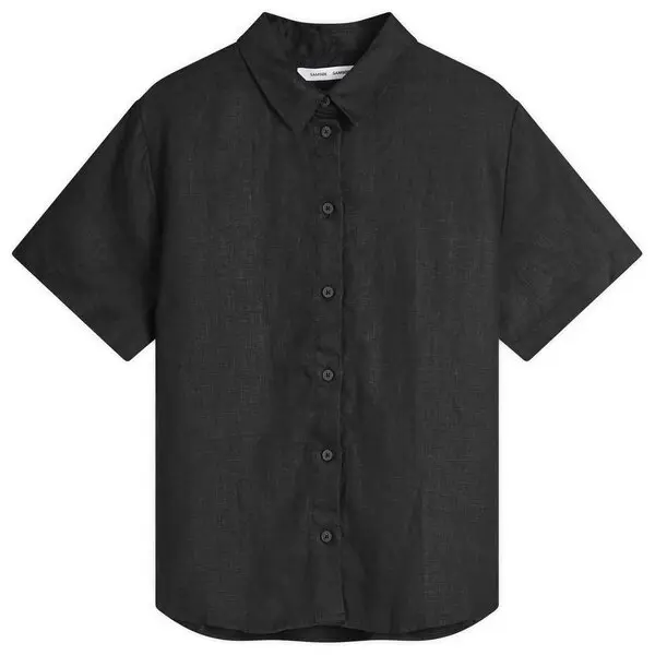 SAMSØE SAMSØE Mina Short Sleeve Linen Shirt