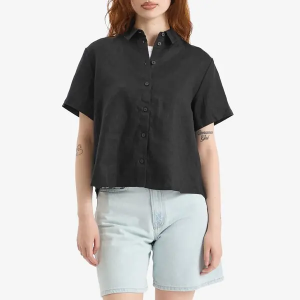 SAMSØE SAMSØE Mina Short Sleeve Linen Shirt